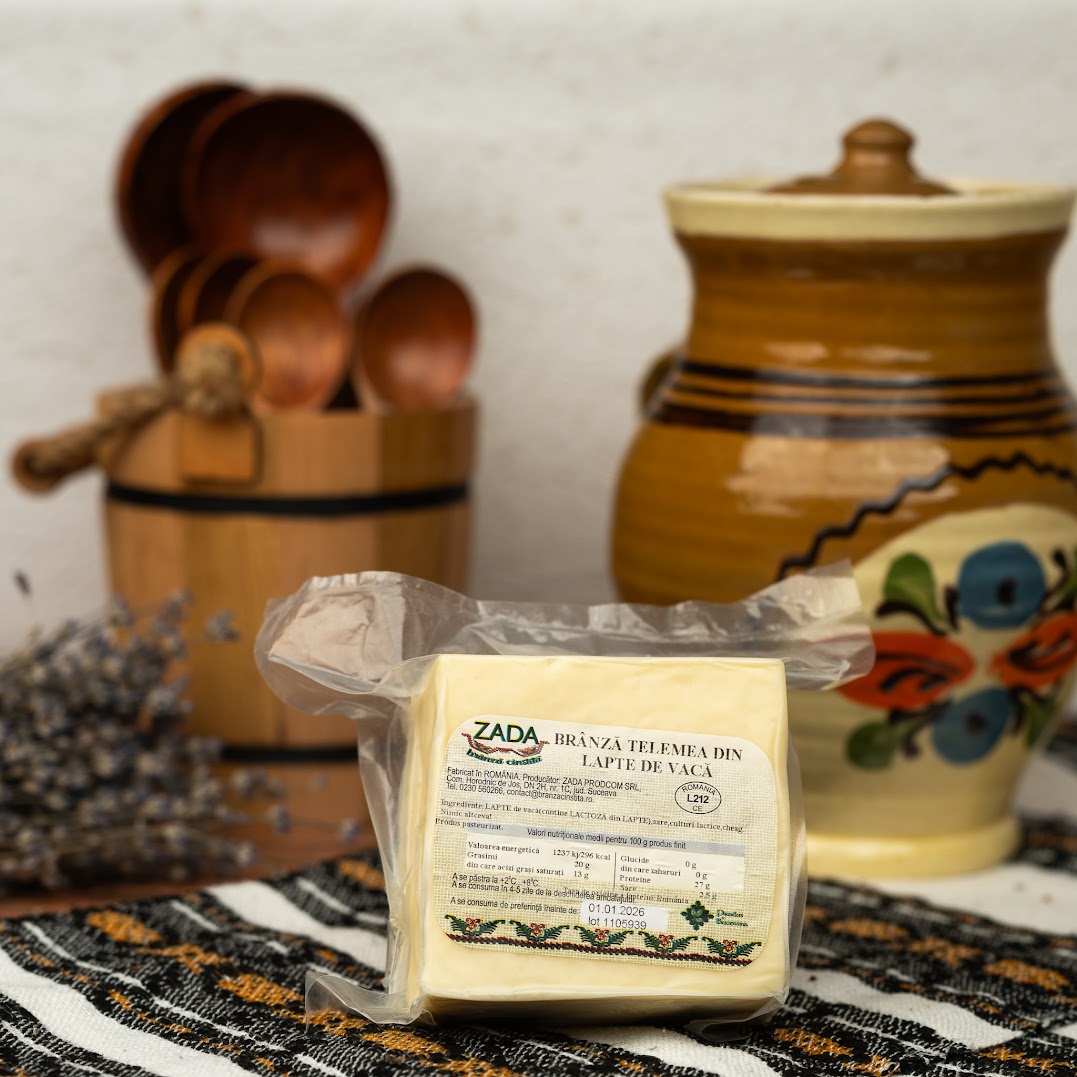 Telemea de vaca Zada - 350g - Bacania Boiereasca Suceava