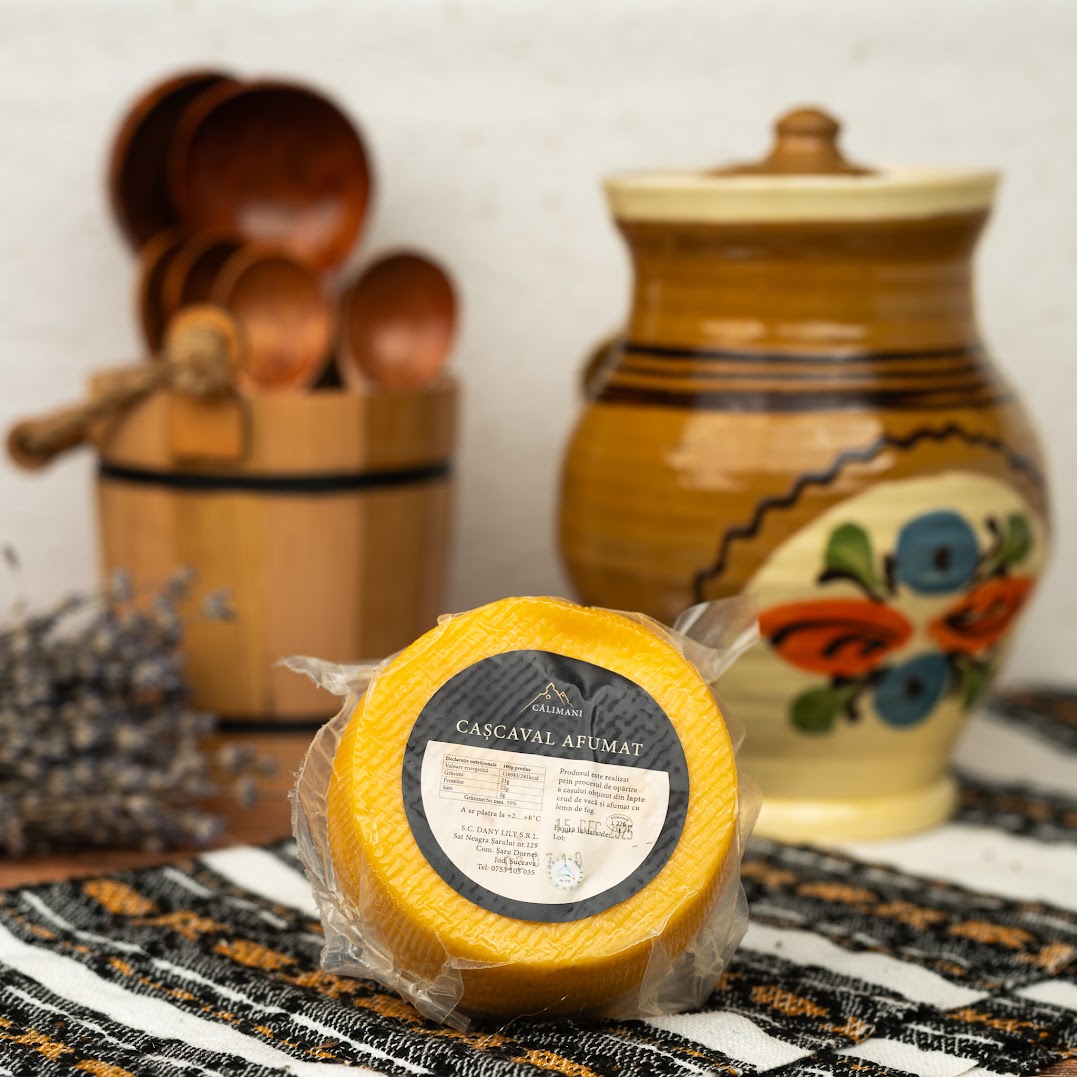 Cascaval afumat Calimani - 450g - Bacania Boiereasca Suceava
