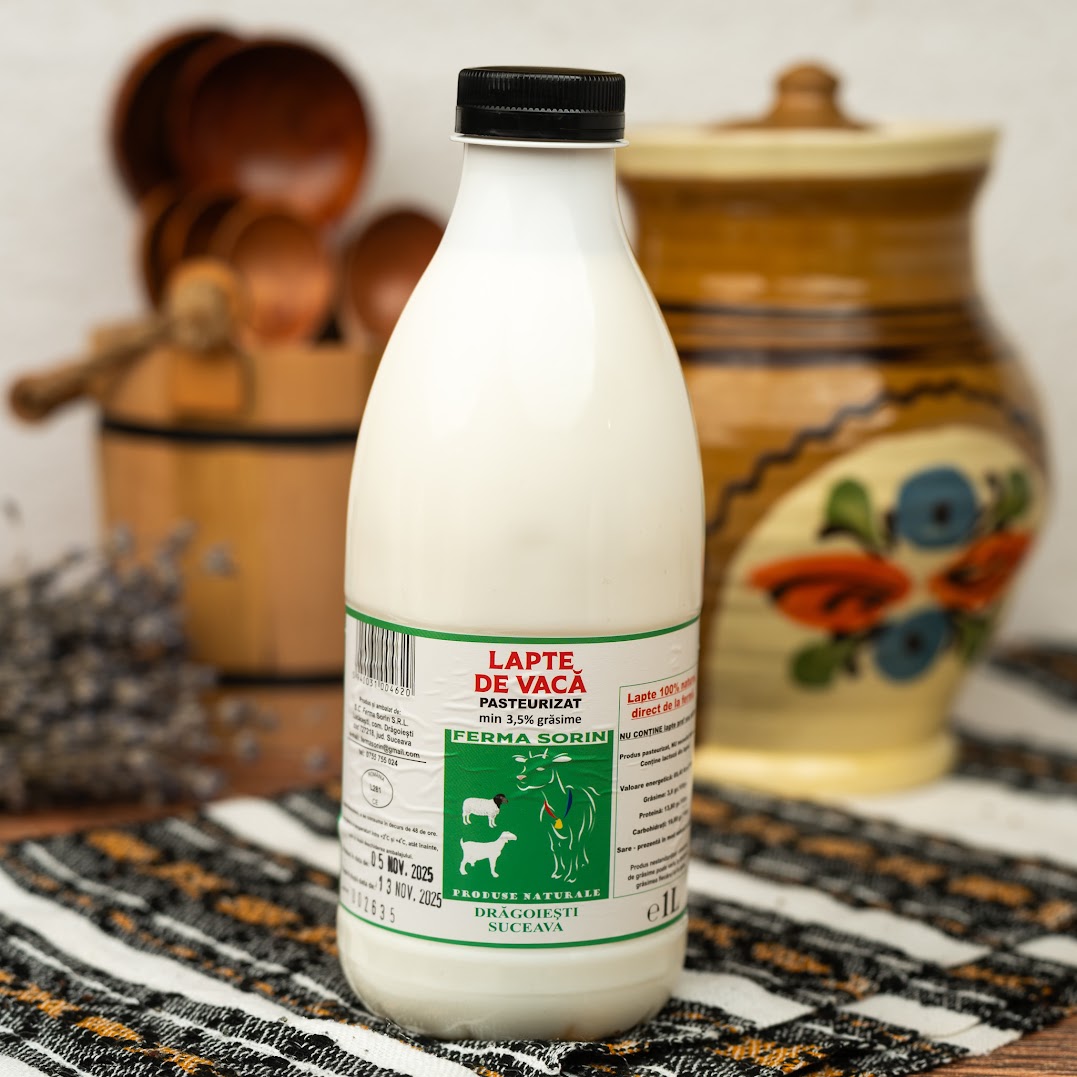Lapte vaca Ferma Sorin - Bacania Boiereasca Suceava